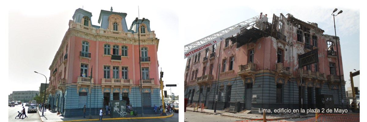 Lima, edificio en la plaza 2 de Mayo